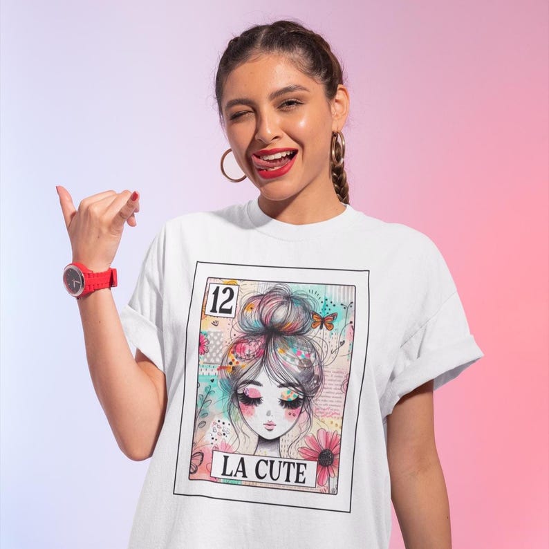 Loteria Card En Español, Sublimation Design, La Cute Design PNG ...