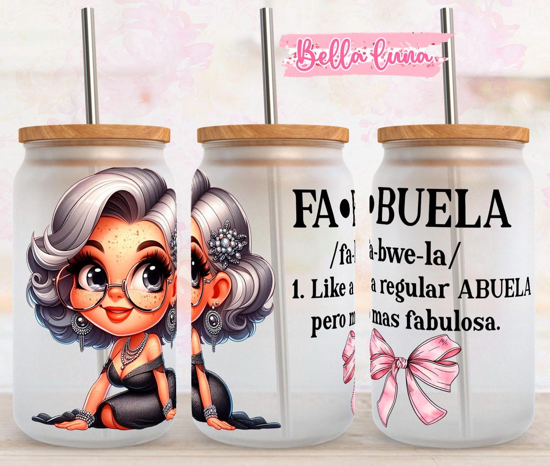 Fa Buela 16oz Wrap, Spanish Cute Digital Design, Digital Download, 16oz ...