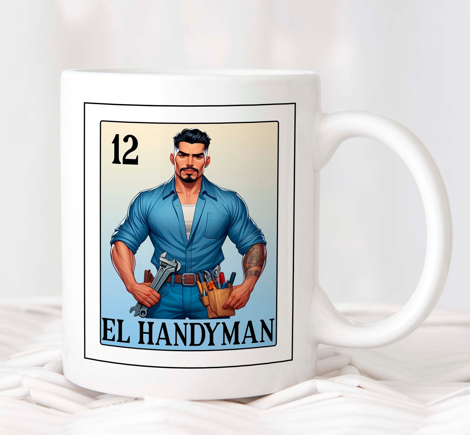 Loteria Card En Espanol, Sublimation Design, El Handyman Digital Card ...