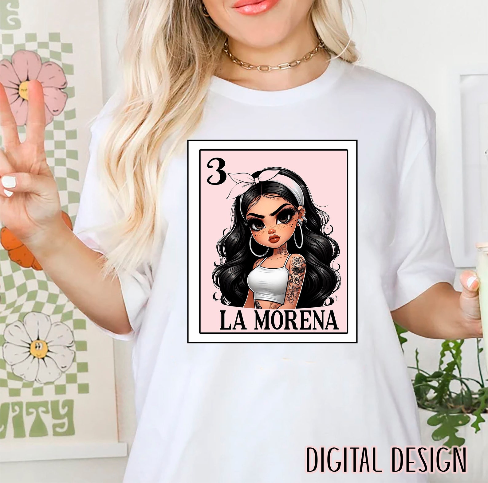 La Morena Loteria Card Sublimation Design (PNG Digital Download) - Etsy