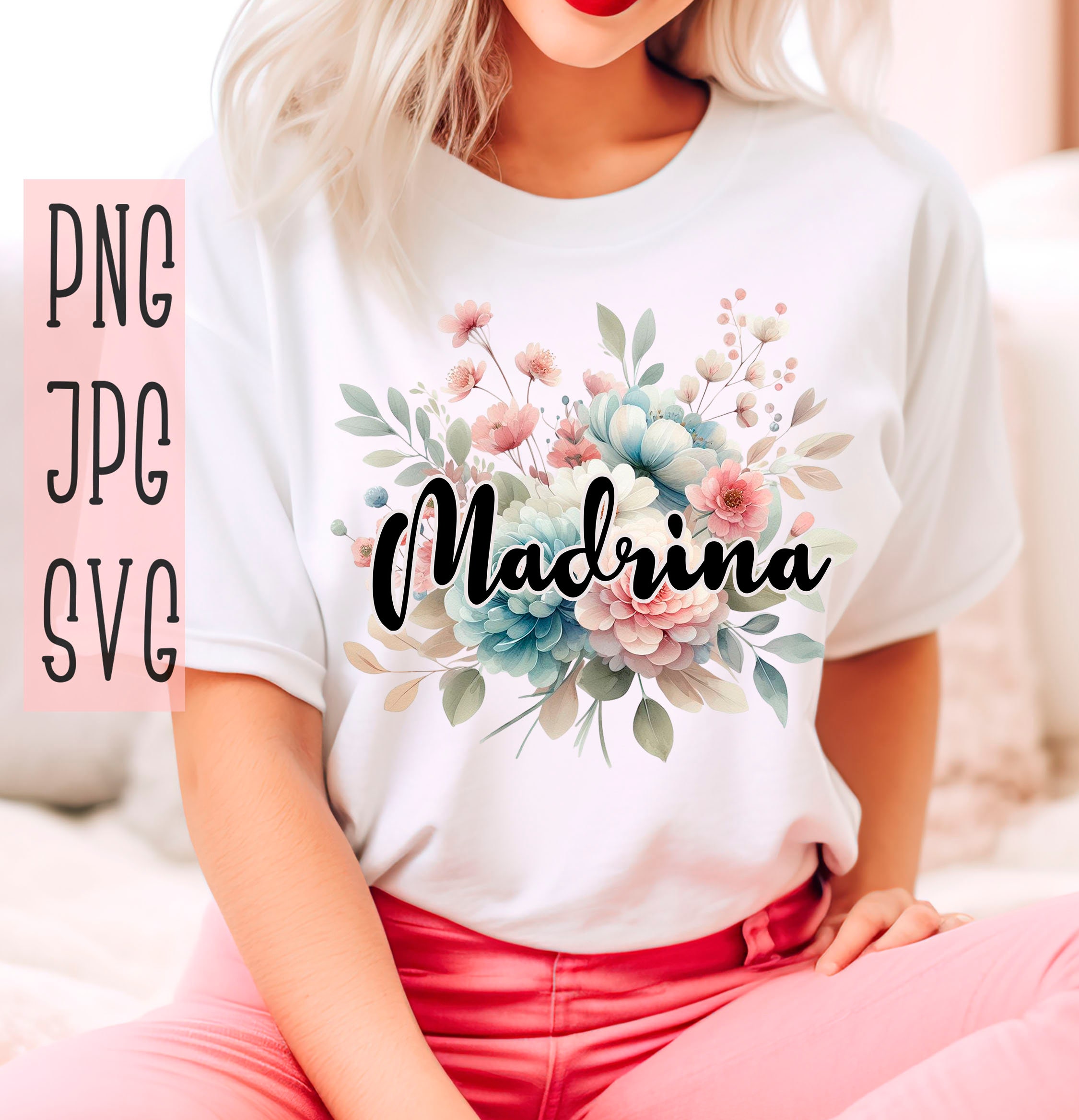 Madrina Sublimation Design, Mother's Day Digital Design, Digital ...