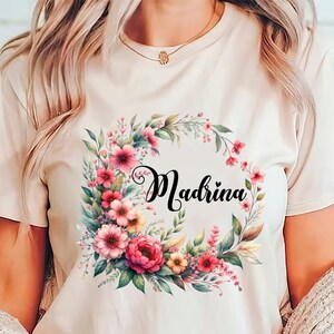 Floral Madrina Sublimation Design: Spanish Mother's Day (digital ...