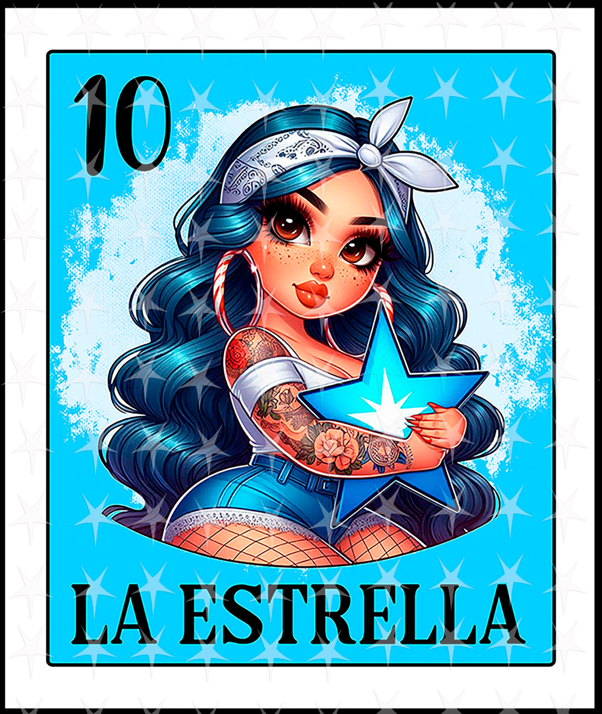 La Estrella Loteria Card Sublimation Design (digital Download) - Etsy