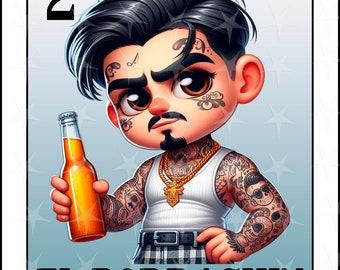 Loteria Card En Espanol, Sublimation Design, El Mandilon Digital Design ...