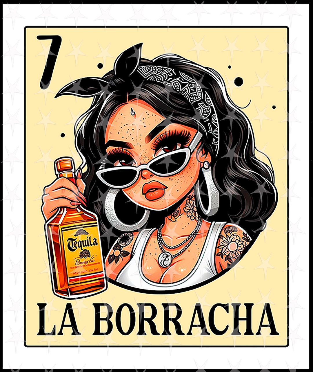 La Borracha Loteria Card Sublimation Design (digital Download) - Etsy