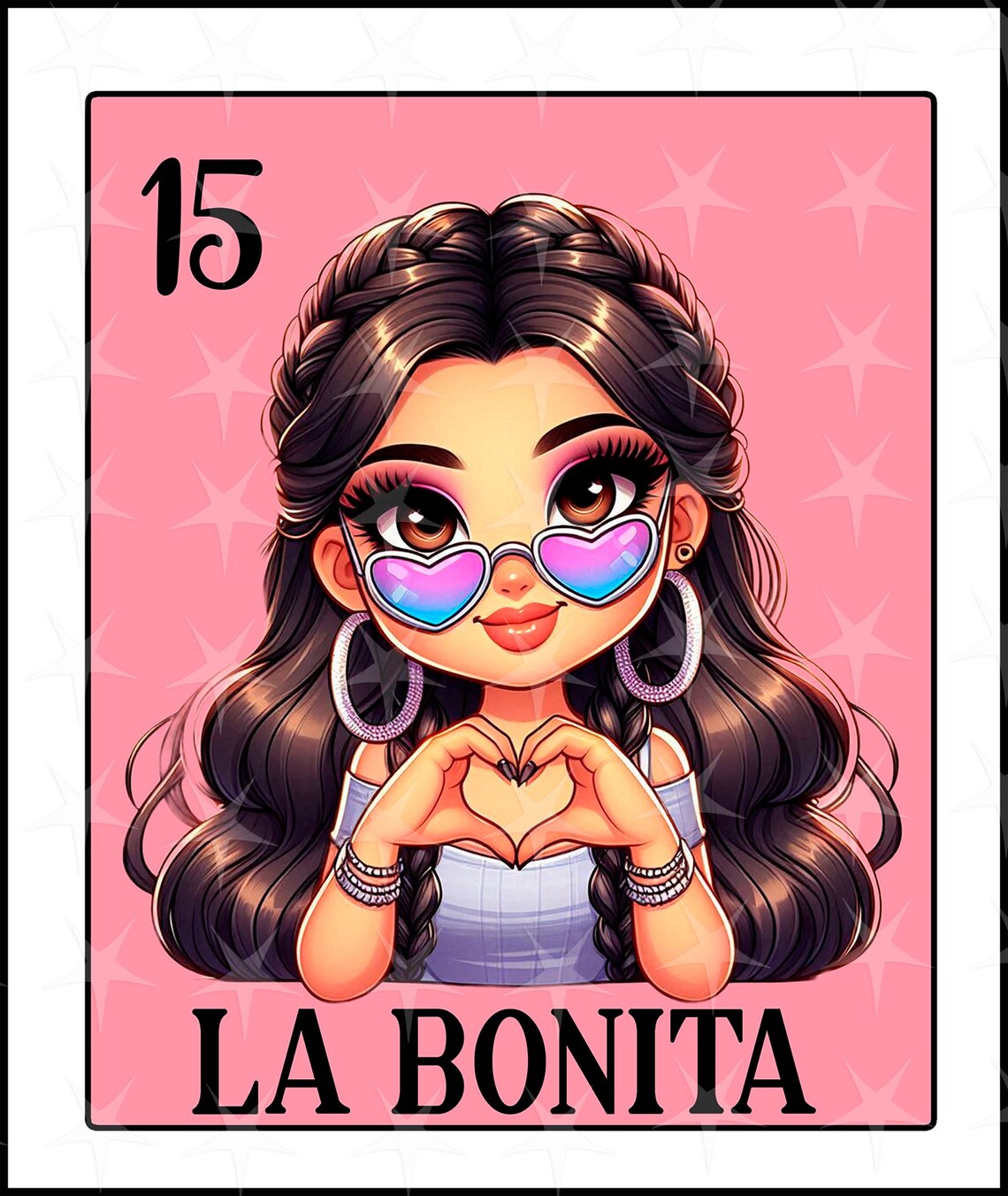 La Bonita Loteria Card Sublimation Design (digital Download) - Etsy