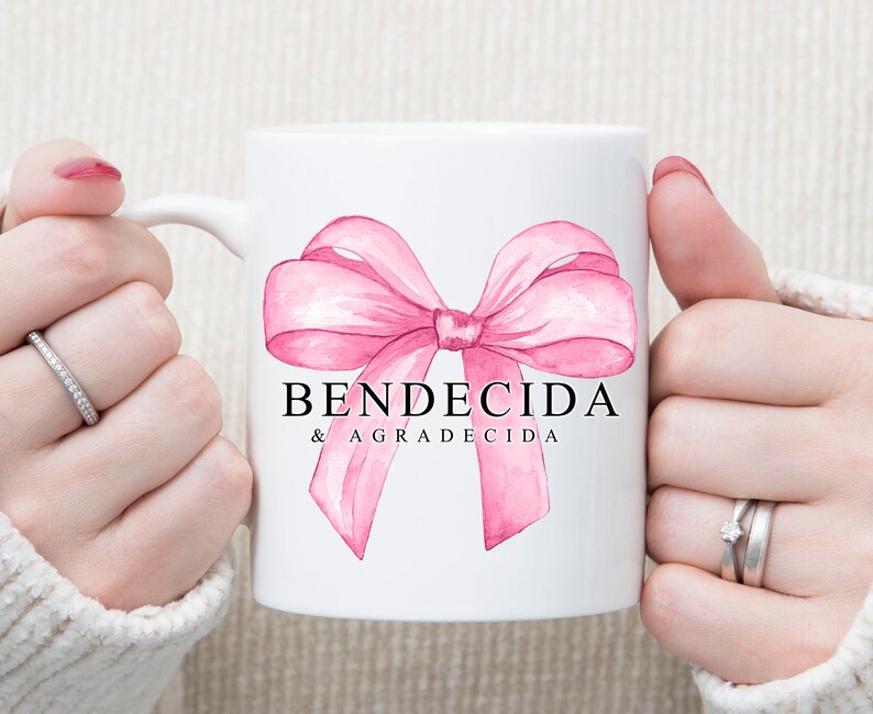 Bendecida Y Agradecida Spanish Bible Verse Sublimation Design (digital ...