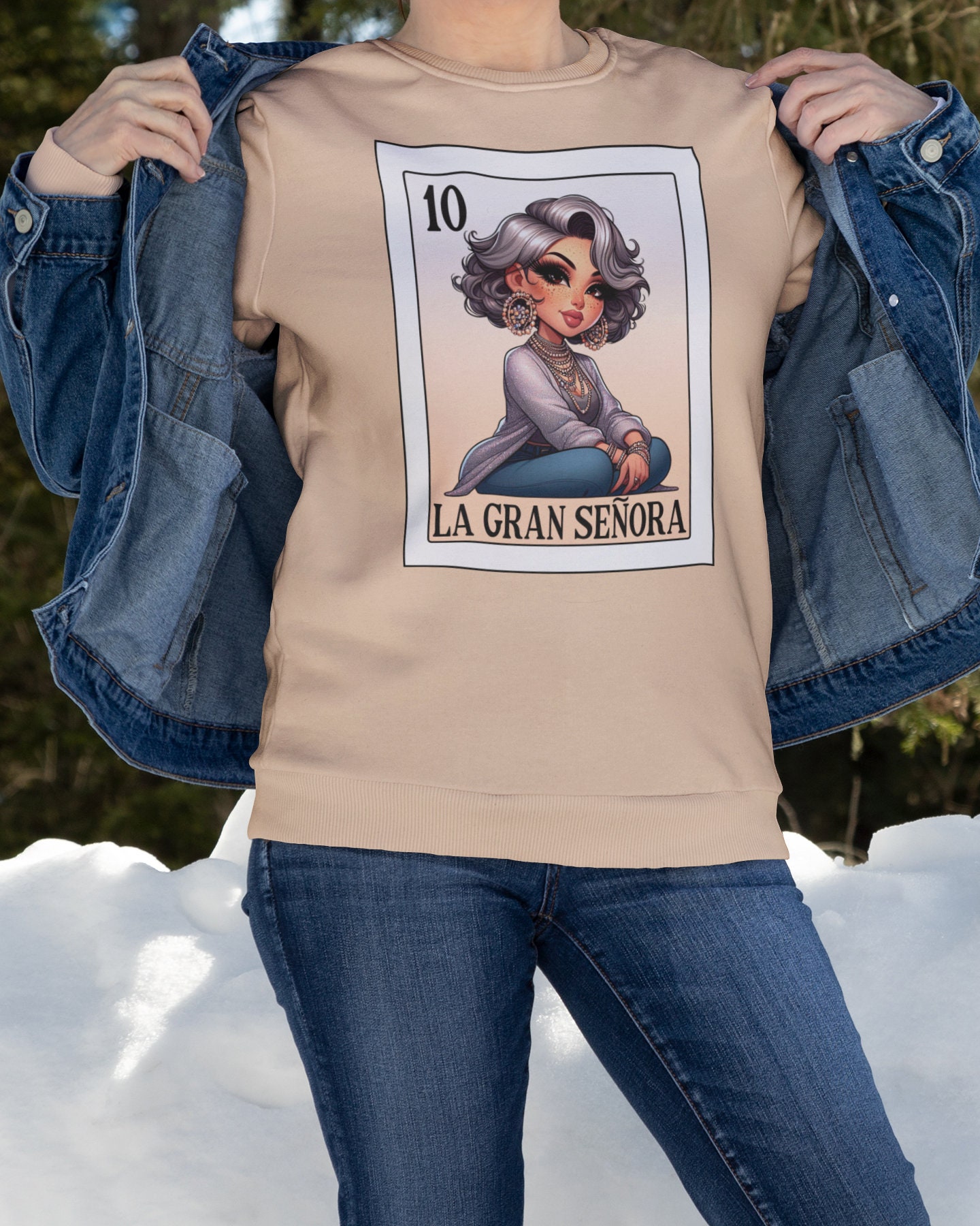 Loteria Card En Espanol, Sublimation Design, La Gran Senora Design PNG ...