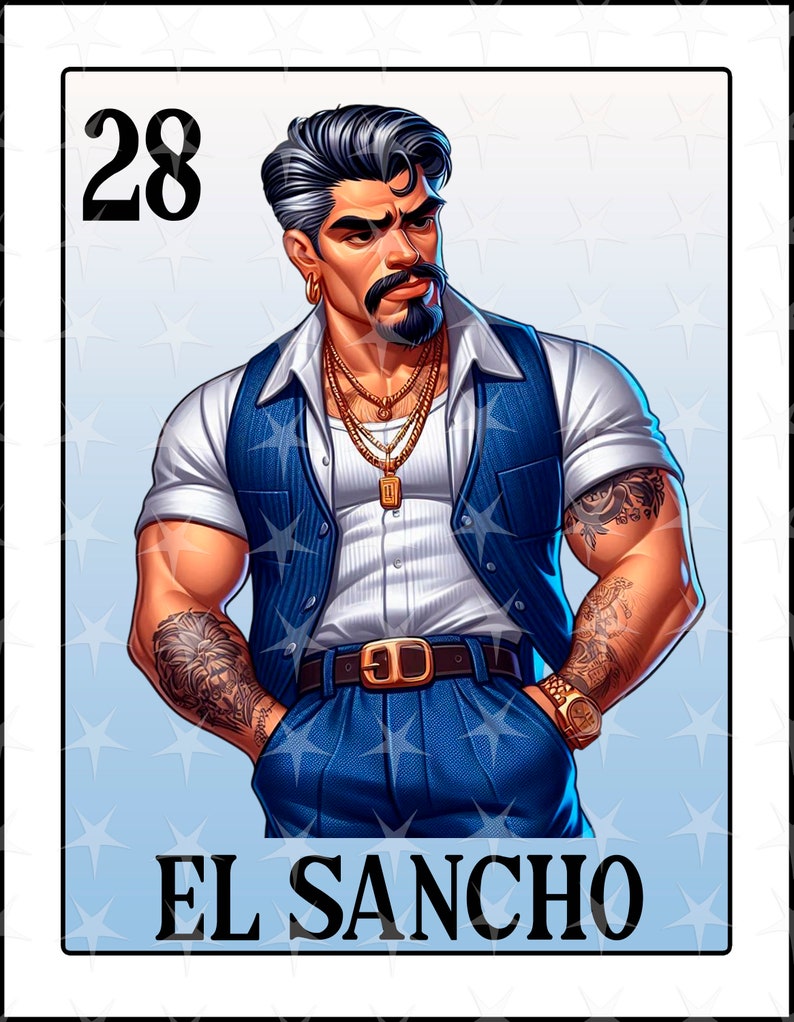 Loteria Card En Espanol, Sublimation Design, El Sancho Digital Card ...