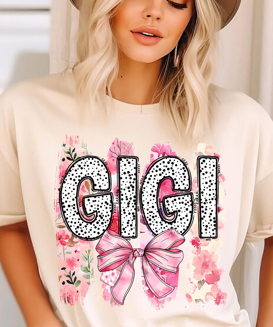 Gigi Floral Sublimation Design, Gigi Sublimation Design, Gigi Coquette ...