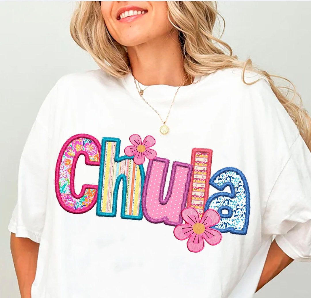Faux Embroidery PNG Sublimation Design, Spanish Chula PNG File for ...