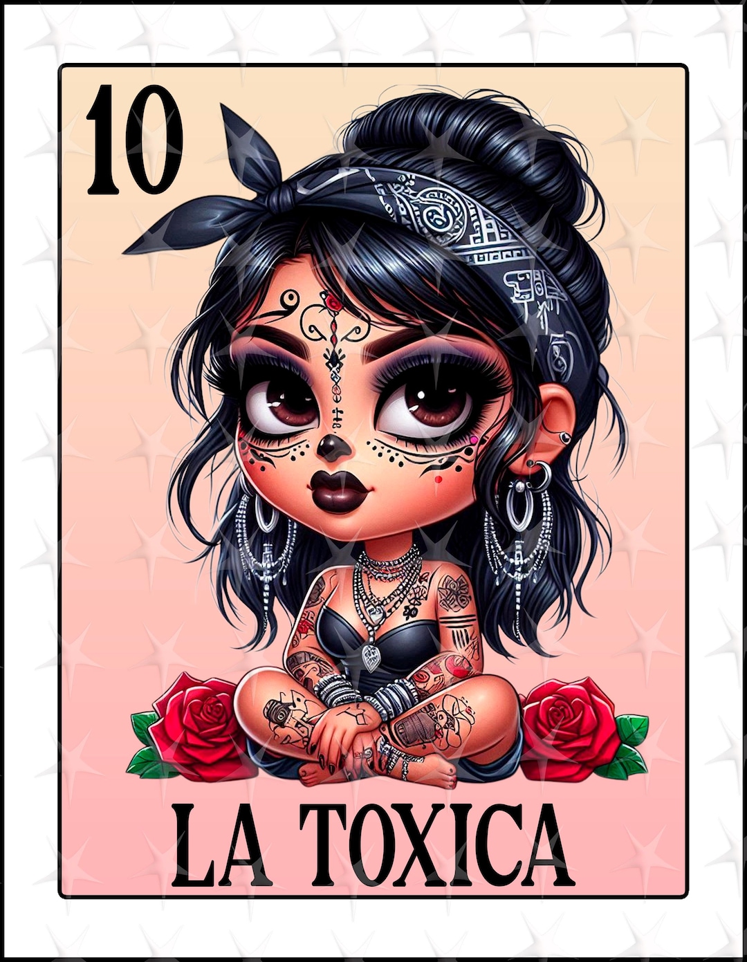 La Toxica Loteria Card Sublimation Design (PNG Digital Download) - Etsy