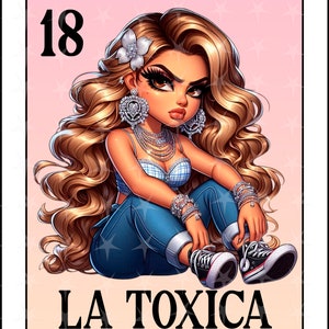 La Toxica Loteria Card Sublimation Design (digital Download) - Etsy