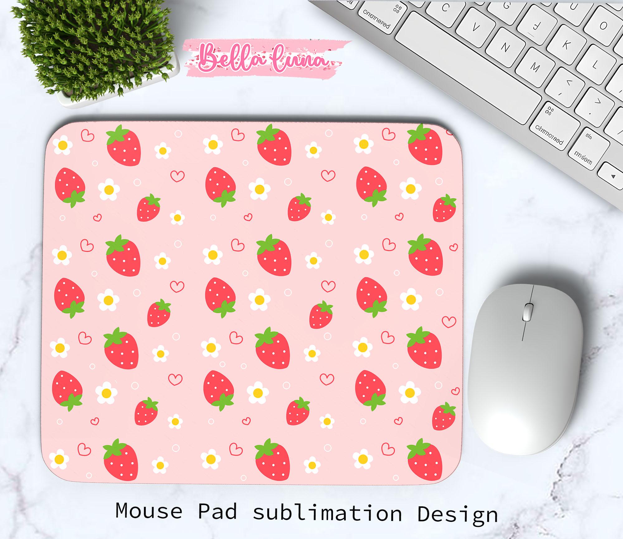 Strawberry Mouse Pad Sublimation Design (digital Download) - Etsy