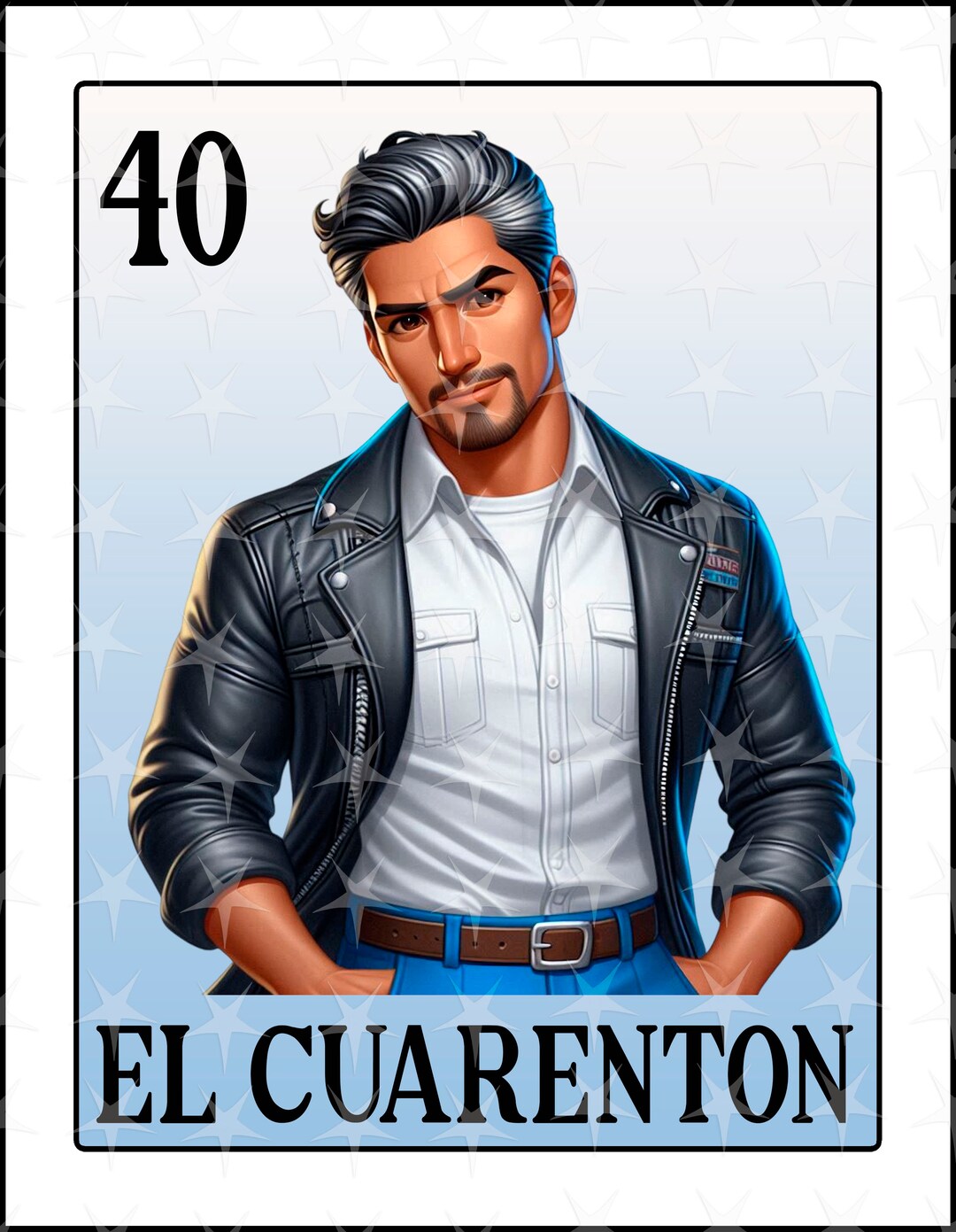 El Cuarenton Loteria Card - Spanish Sublimation Design (digital ...