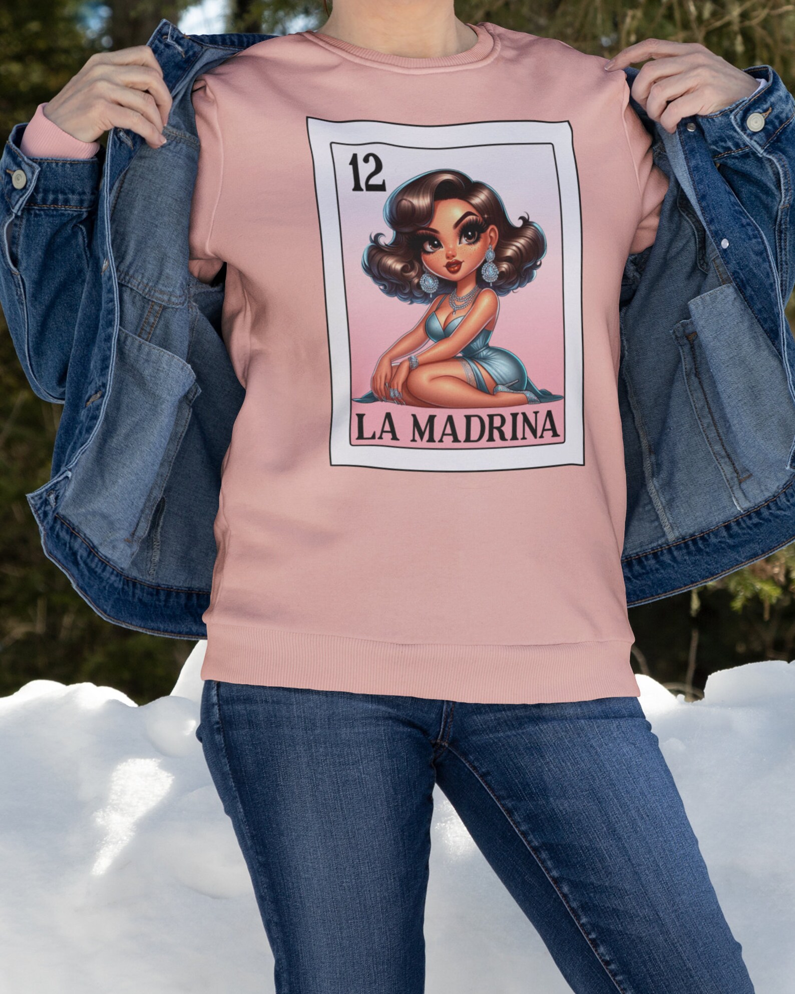 Loteria Card En Espanol, Sublimation Design, La Madrina Design PNG ...