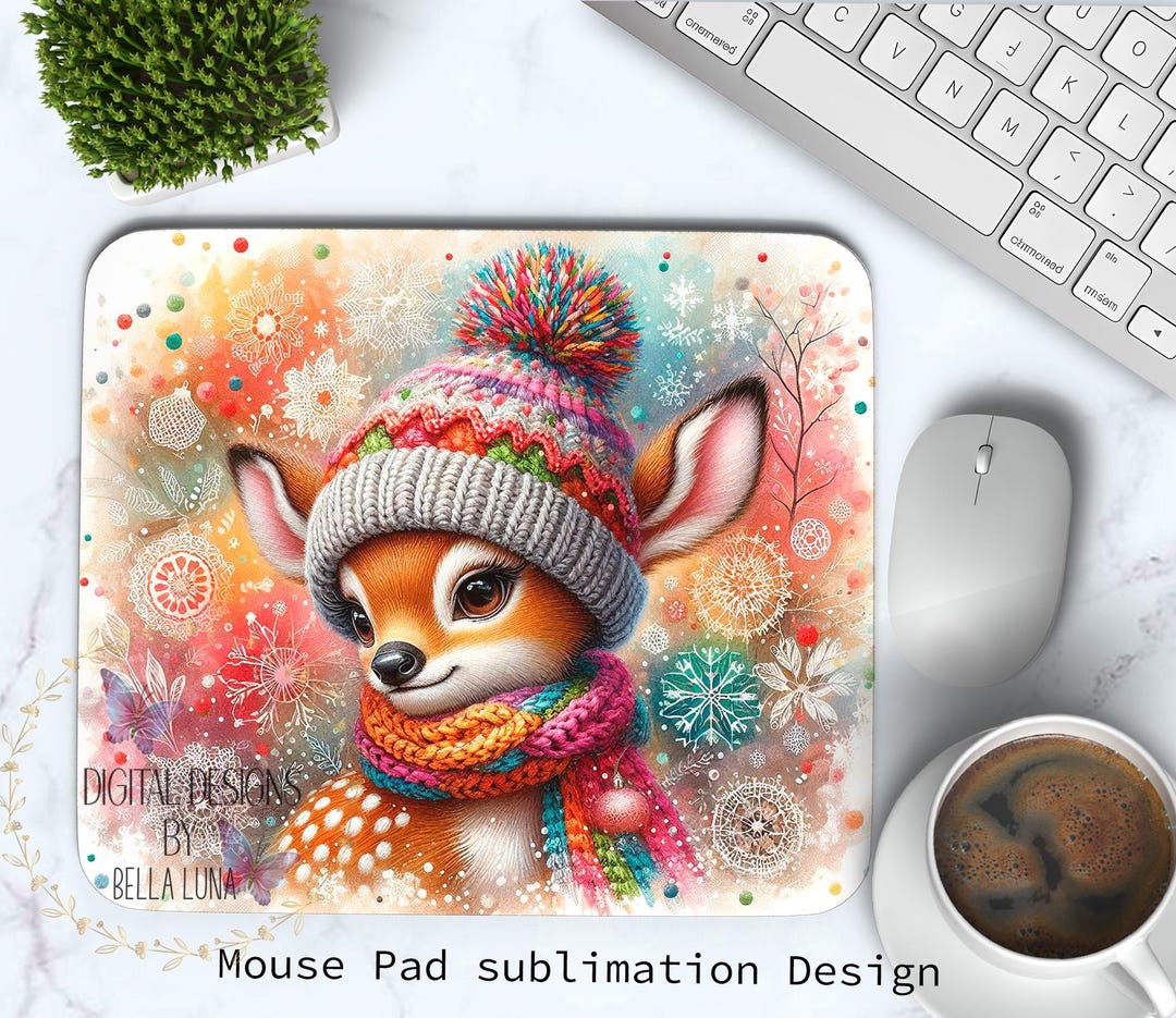 Christmas Reindeer Mouse Pad PNG Design (digital Download) - Etsy