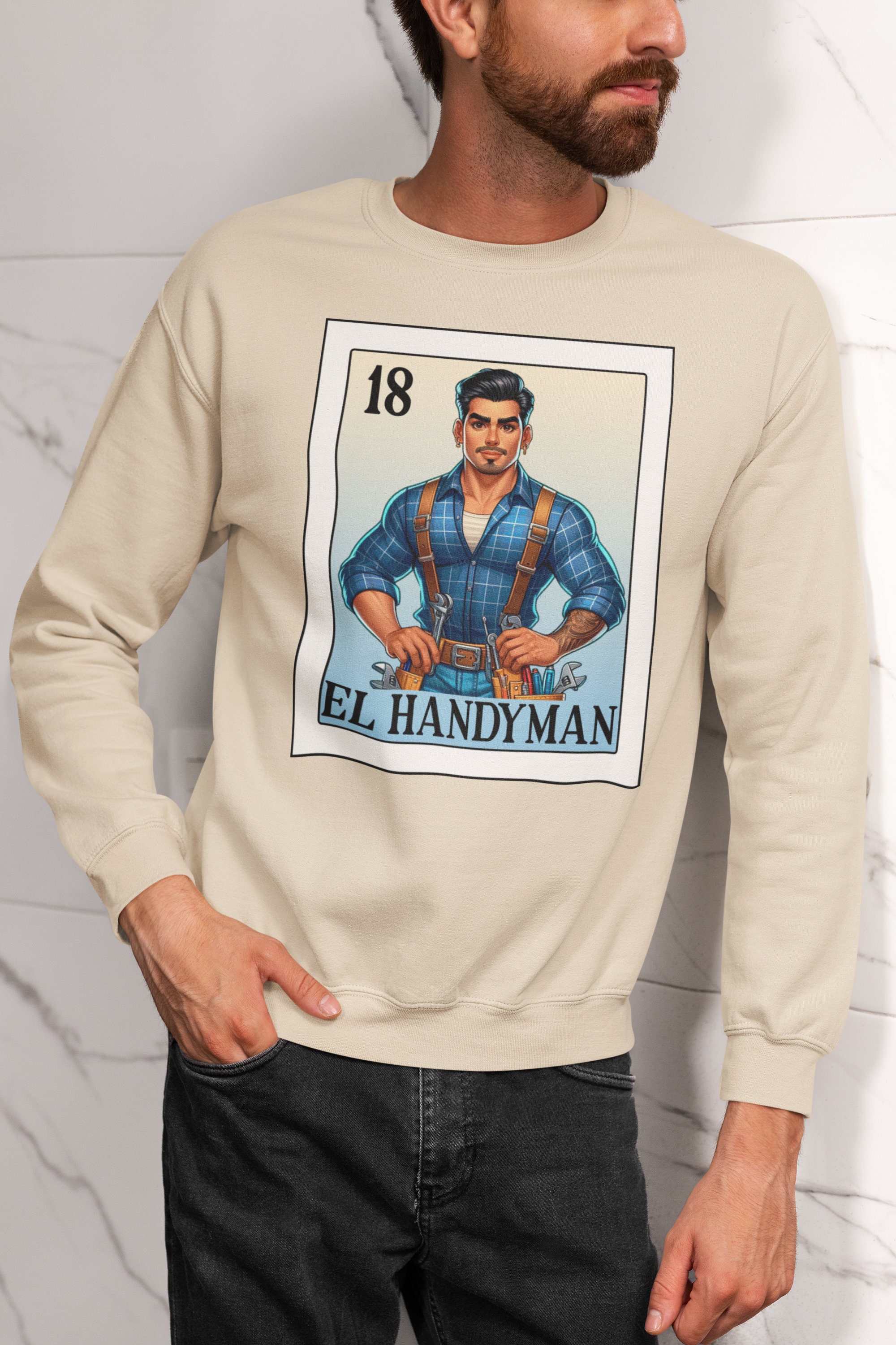 Loteria Card En Espanol, Sublimation Design, El Handyman Digital Card ...