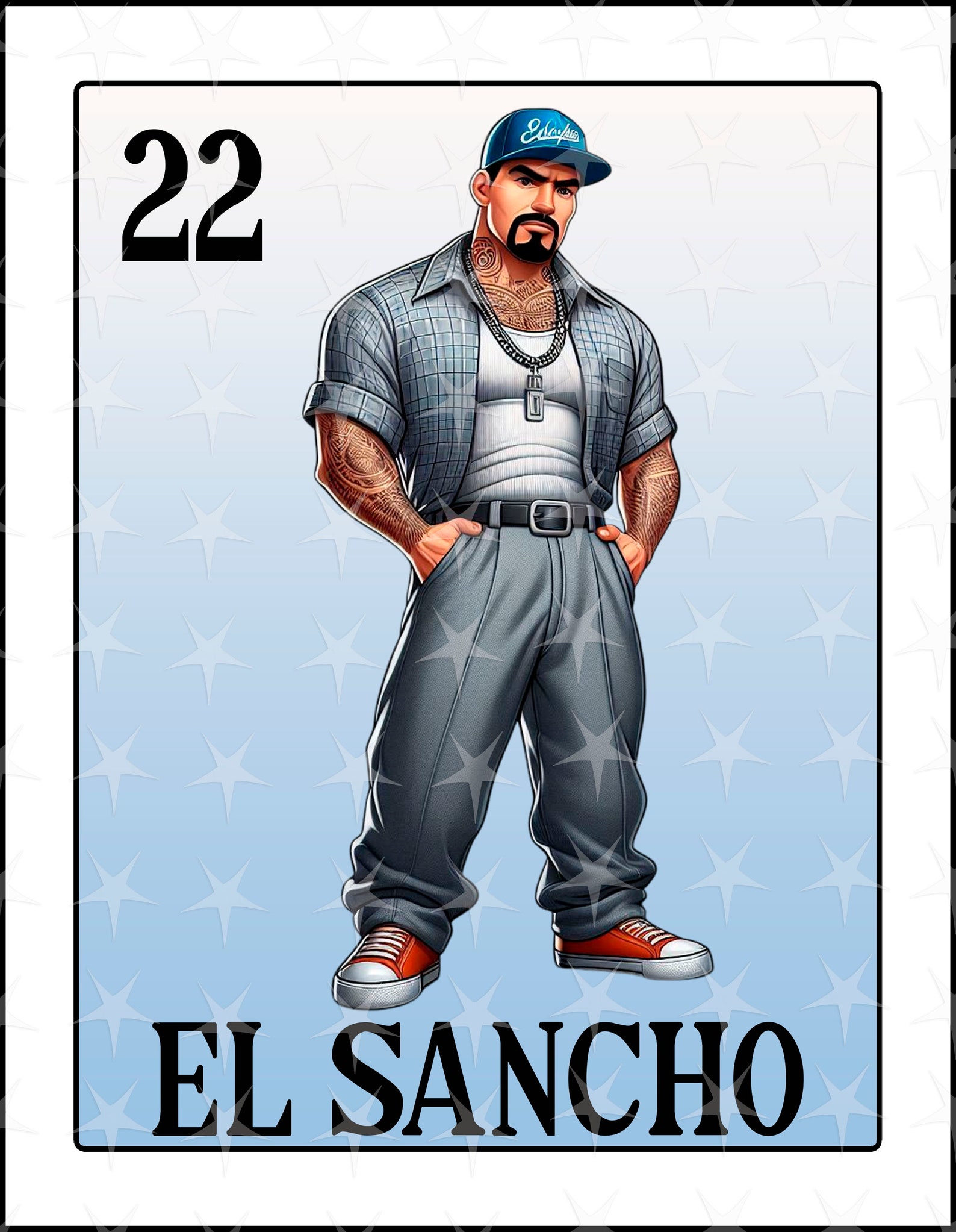 Loteria Card En Espanol, Sublimation Design, El Sancho Digital Card ...