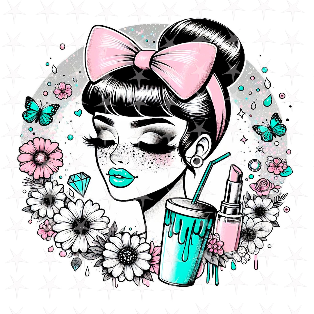 Cute Coquette Sublimation Design, Digital Design, Digital Download ...