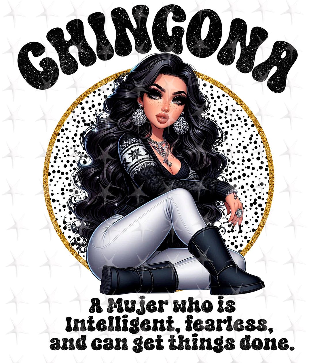 Chingona Design PNG: Spanish Sublimation Art (digital Download) - Etsy