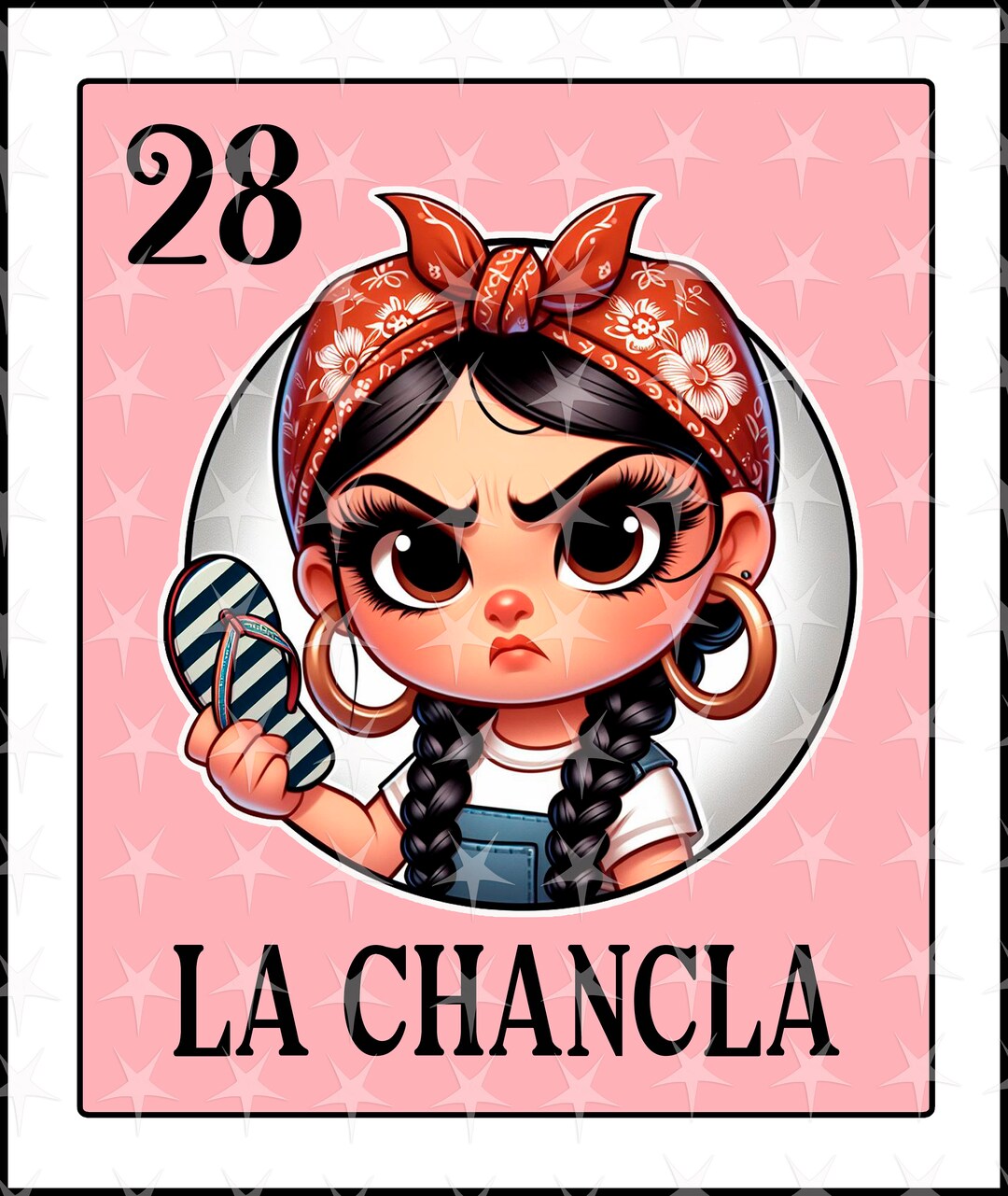 La Chancla Loteria Card Sublimation Design (digital Download) - Etsy