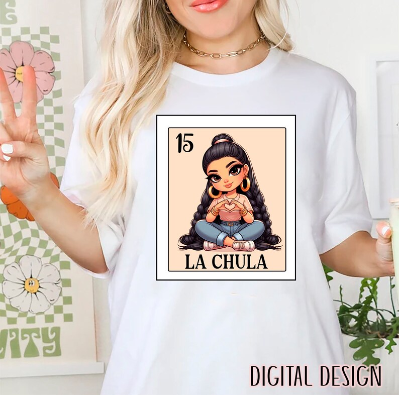 La Chula Loteria Card Sublimation Design (digital Download) - Etsy