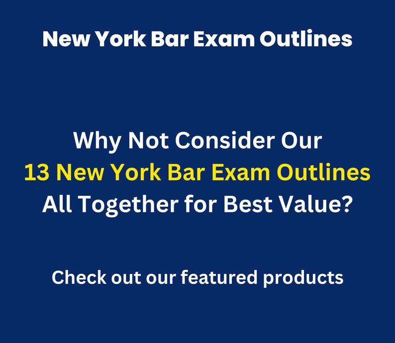 New York Bar Exam Outline - Wills and Estates - New York Law Course ...