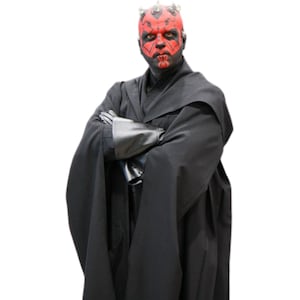 Darth Maul Cosplay Costume, Hooded Sith Lord Robe Hooded Cloak ...