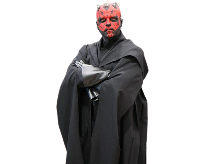 Darth Maul Cosplay Costume, Hooded Sith Lord Robe Hooded Cloak ...