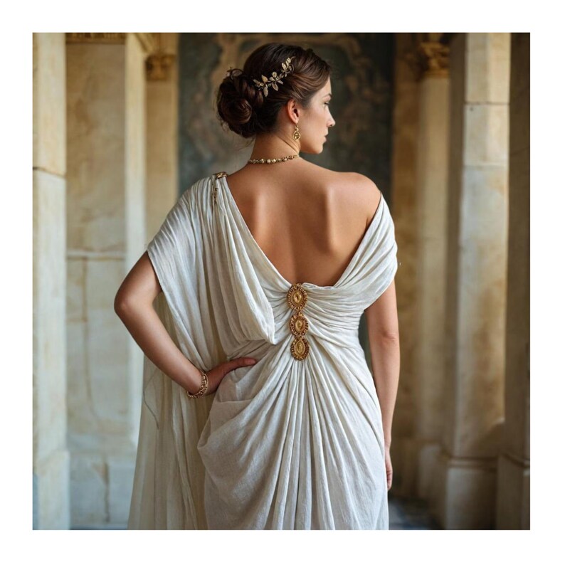 Renaissance Goddess Toga, Ancient Greek Women Costume, Medieval ...