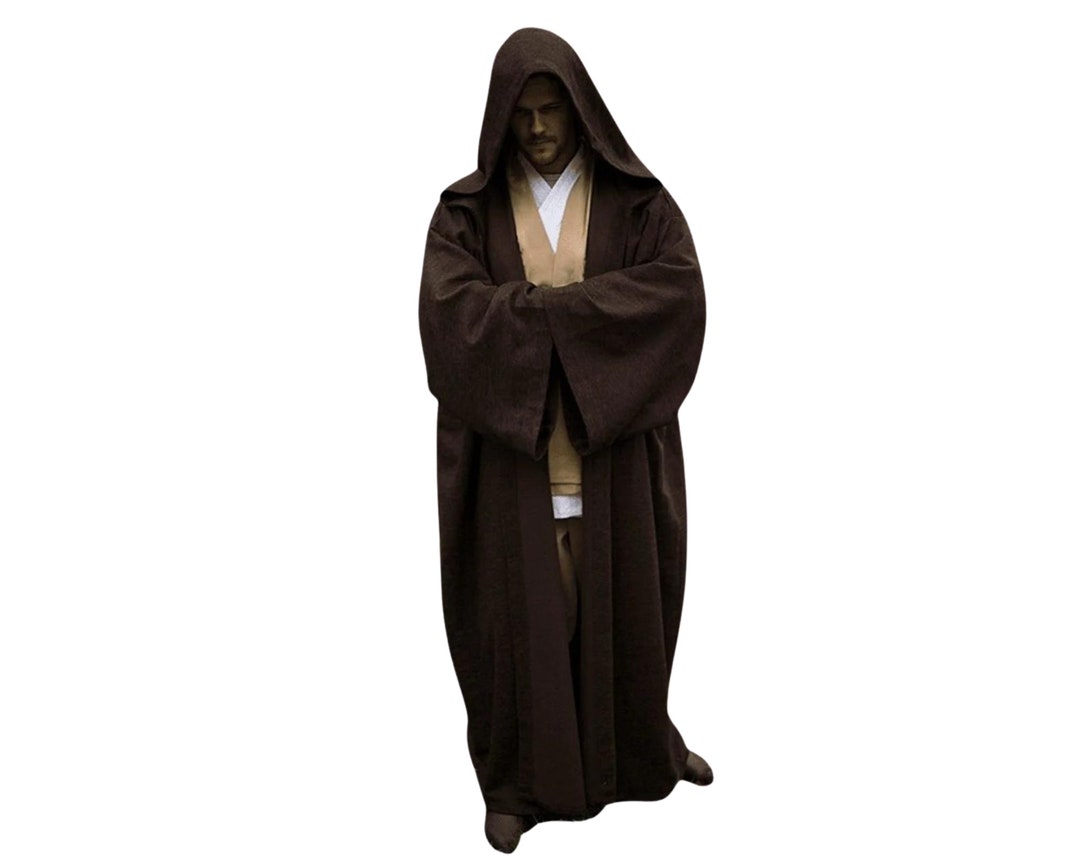 Jedi Hooded Robe, Jedi Outerwear Cape, Medieval Hooded Gown Cosplay ...