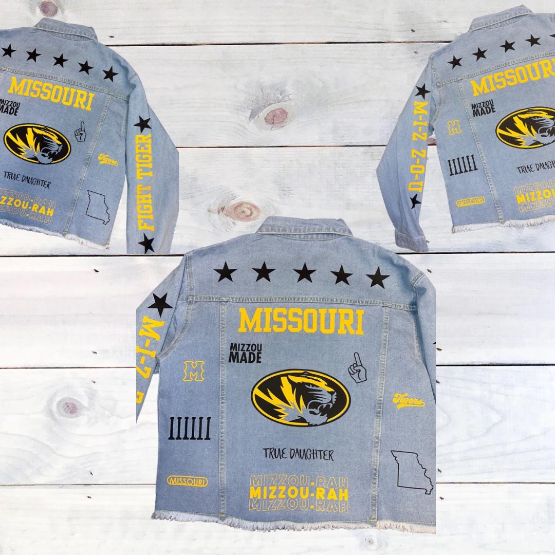 Custom University Jean Jacket. Unique to Buyers Style - Etsy