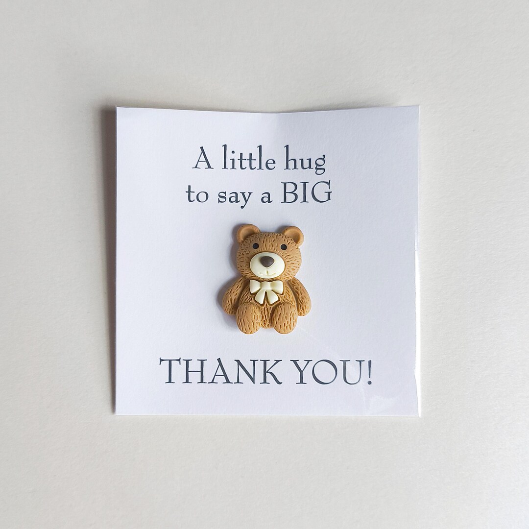 Pocket Hug Bear Gift: Resin Thank You Token - Thinking of You - Etsy
