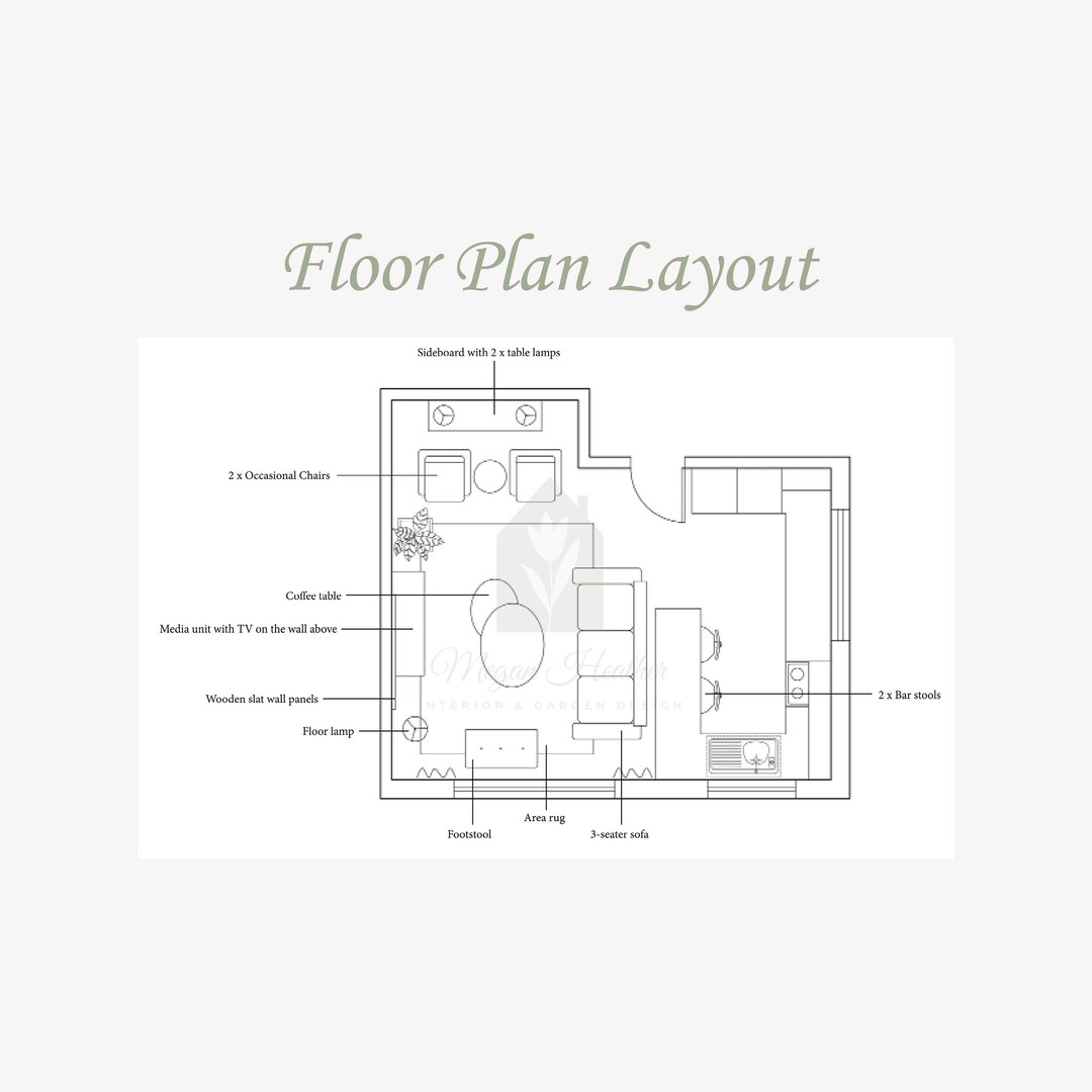 Custom Floor Plan Layout Interior Design E-design - Etsy UK