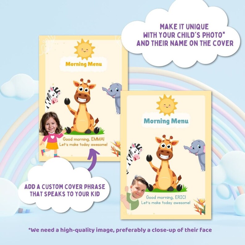 Morning Menu Homeschool | Preschool Morning Routine | Toddler Morning ...