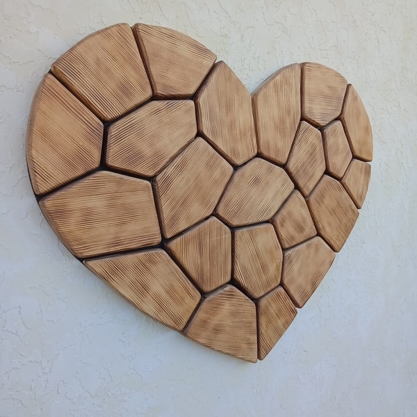 Wooden Hearts Wall Decor - Etsy