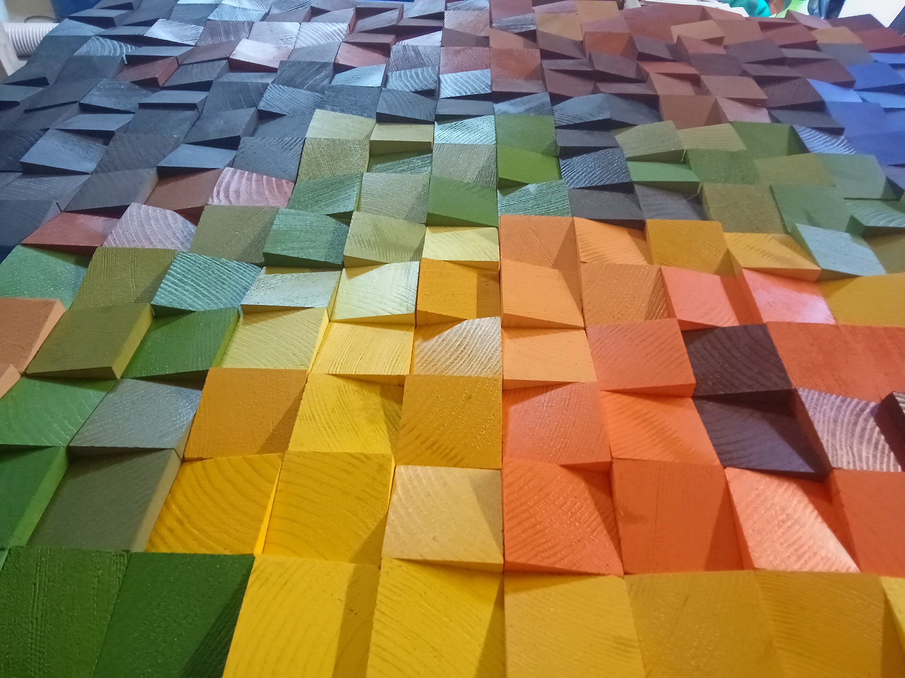 Wooden Mosaic 3d Sculpture Sunflowers, Handmade Wall Art, Unique Gift ...