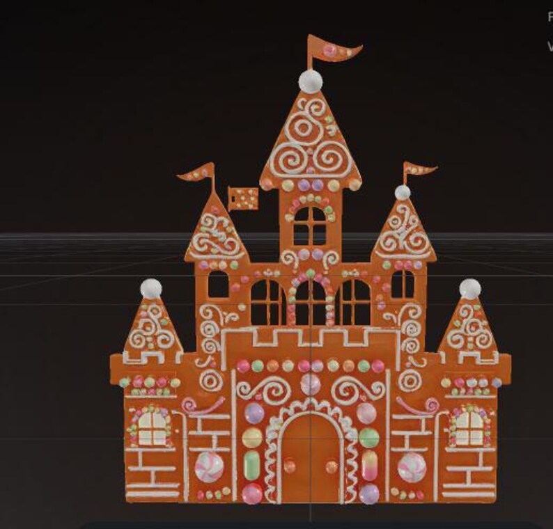 Commercial STL | Gingerbread Castle Wall | Christmas Cookie Fortress 3D ...