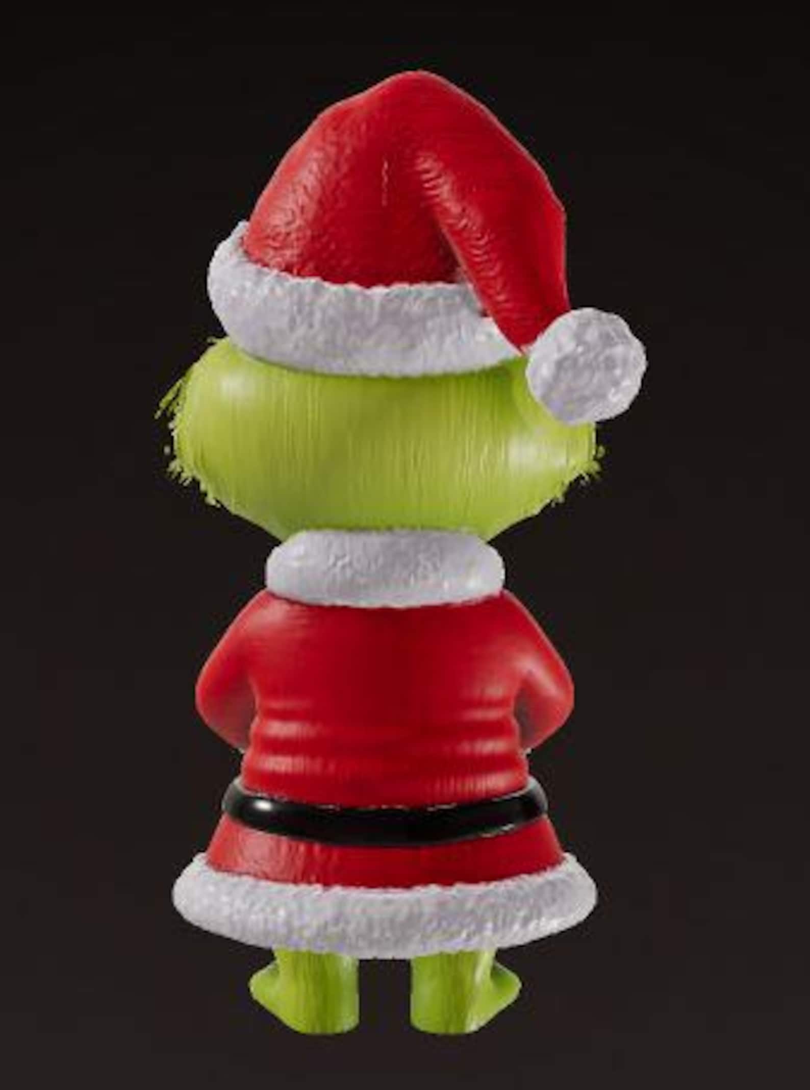Grinch Christmas 3D Model STL File | Funny Xmas Decoration (digital ...