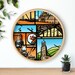 Time to Travel Wall Clock, Rustic Home Decor, Vintage Style Clock ...