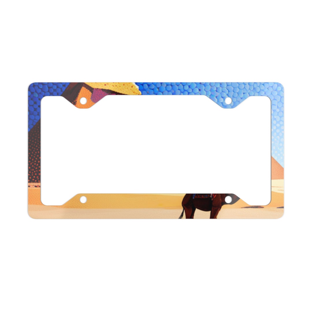 Vehicle Plate Cover, Ancient Pyramid Metal License Plate Tag, Egyptian ...