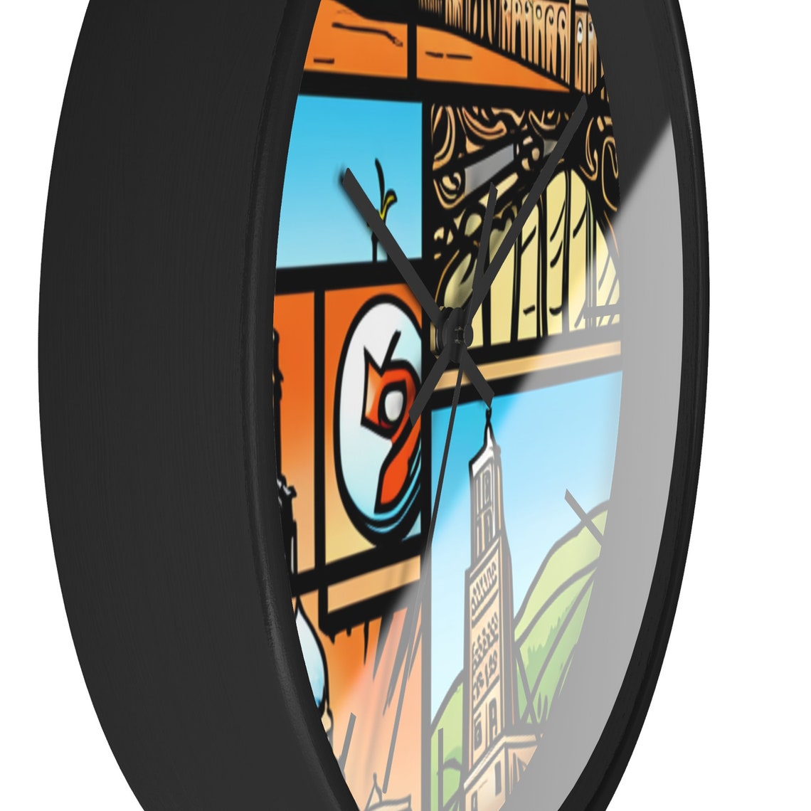 Time to Travel Wall Clock, Rustic Home Decor, Vintage Style Clock ...