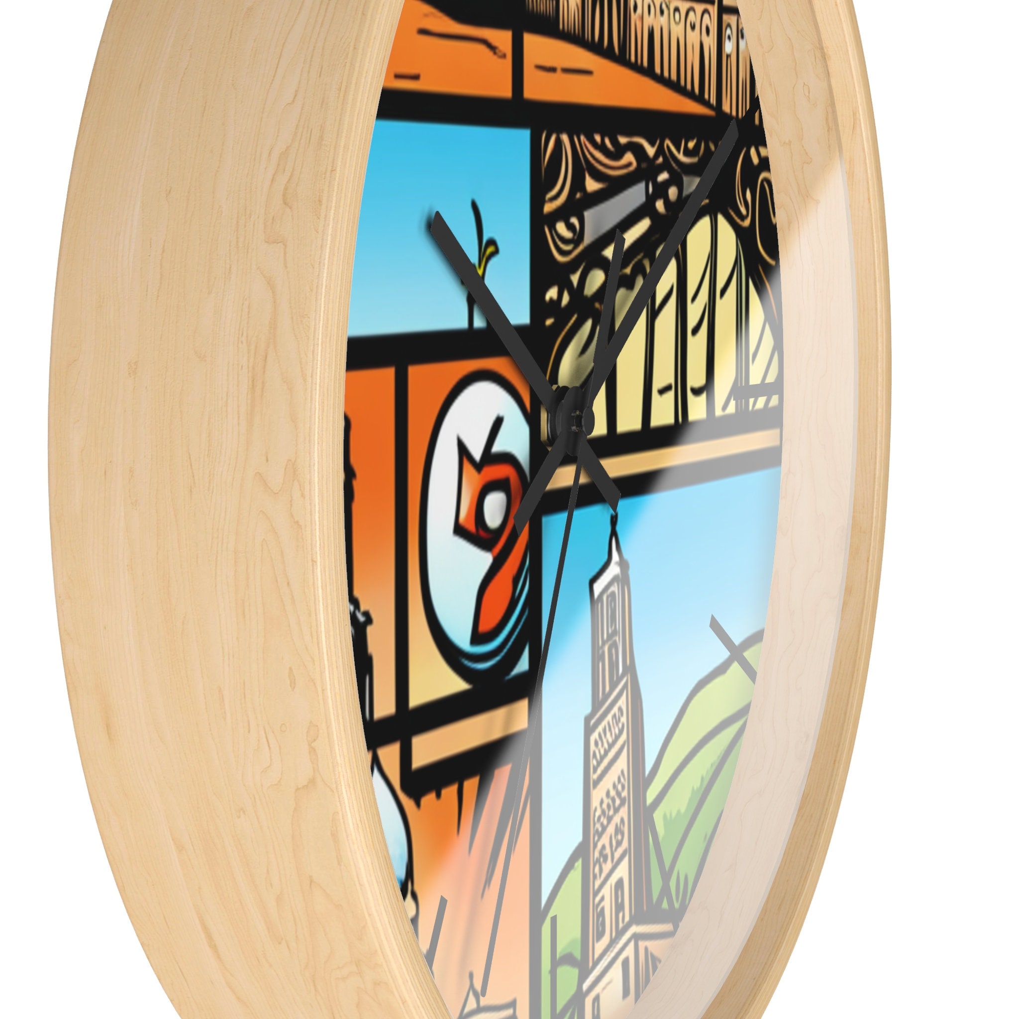 Time to Travel Wall Clock, Rustic Home Decor, Vintage Style Clock ...