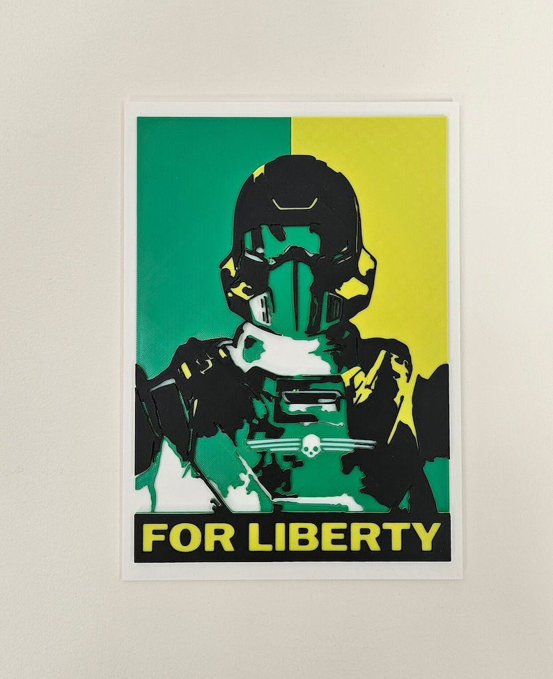 Helldivers 2 for Liberty & Super Earth Propaganda Art Video Game 3D ...