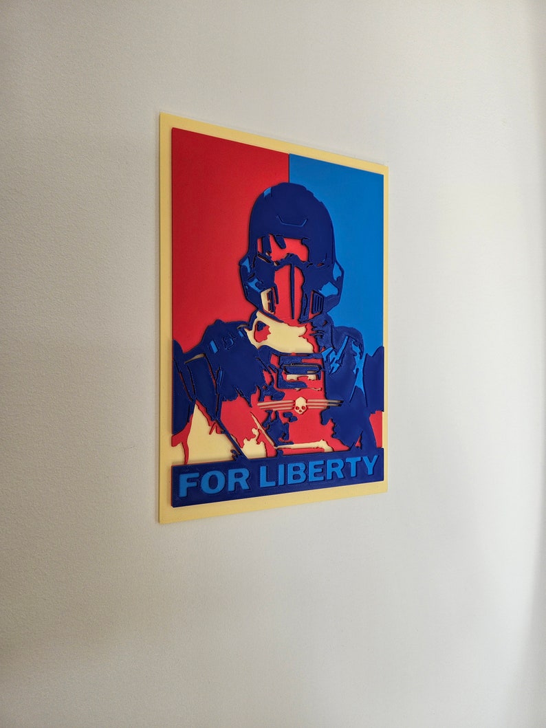 Helldivers 2 for Liberty & Super Earth Propaganda Art Video Game 3D ...