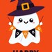 Spooky Ghost Halloween Printable – Wall Art Decor - Etsy