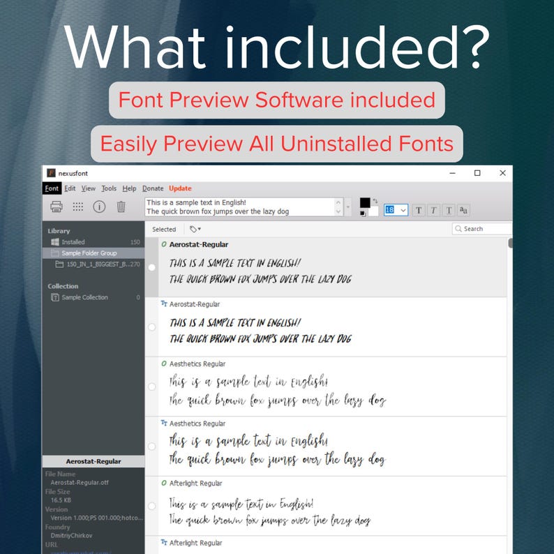 600 English Handwriting Fonts 700MB One-time Purchase Lifetime Free ...