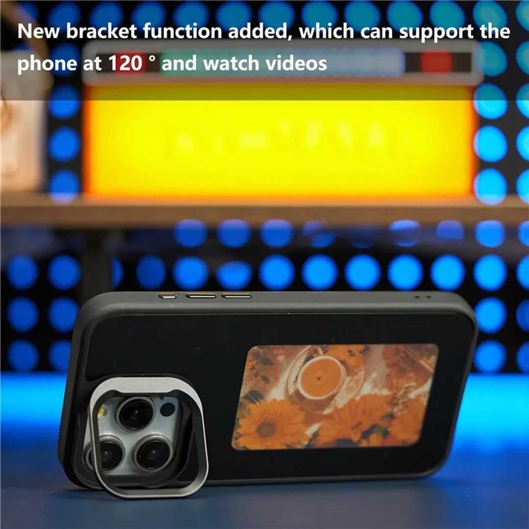 4-colors E Ink Phone Case With Stander DIY Pattern Kickstand Phone ...