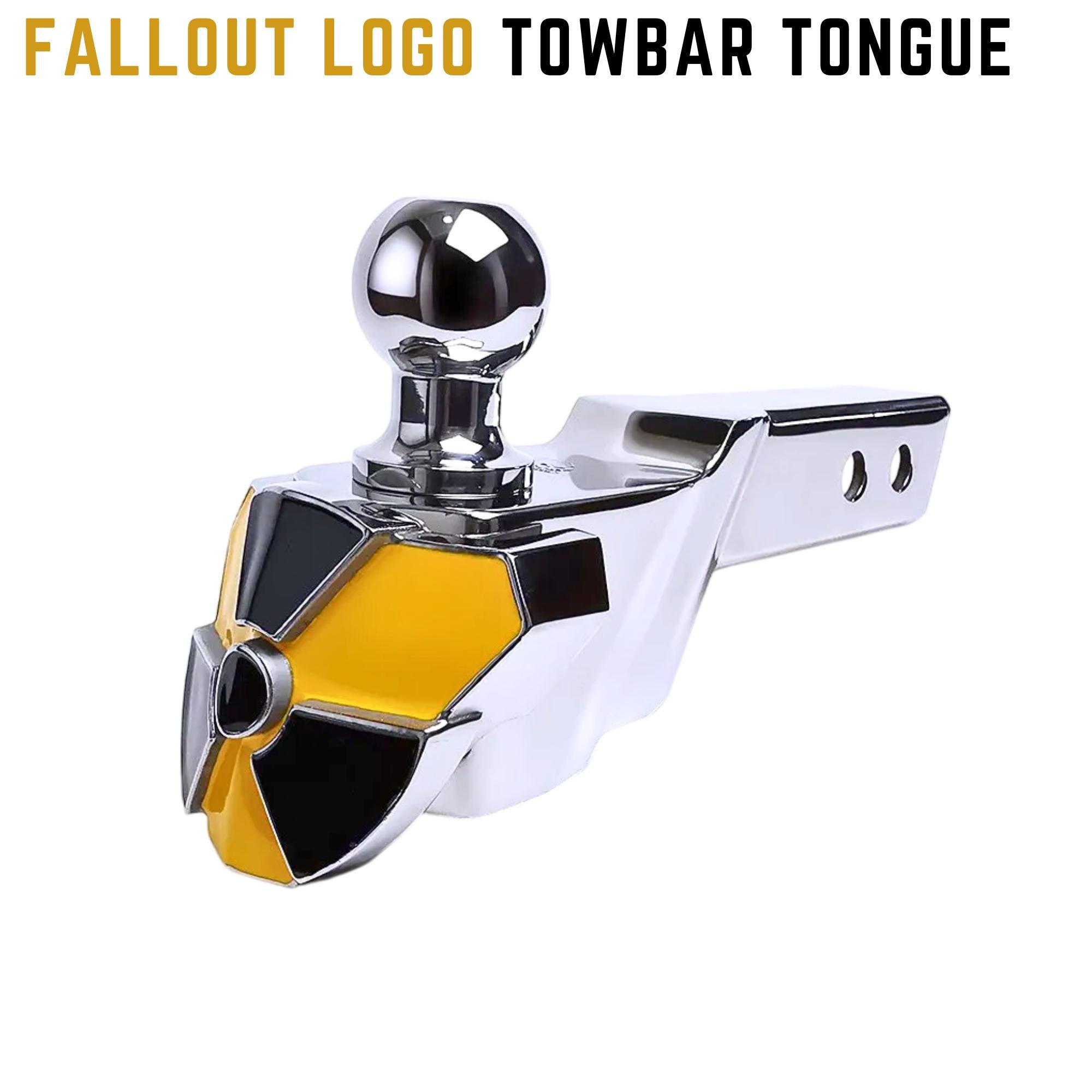 Fallout Logo Symbol Trailer Towbar Tongue and Ball Mount Kit 4000kg ...